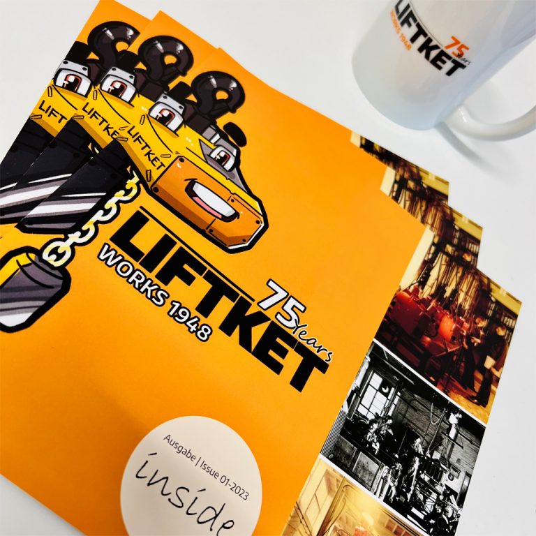OUT NOW: LIFTKET Magazin - LIFTKET Elektrokettenzüge